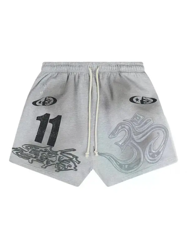 HELLSTAR Om-print Track Shorts