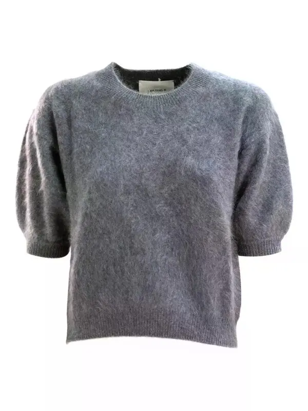 LISA YANG Puff-sleeve Mohair Sweater
