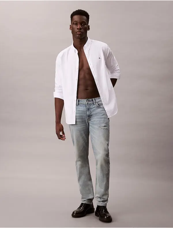 Calvin Klein Slim Tapered Jeans - Tattered Mirage