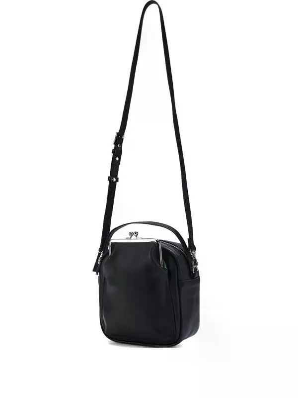 Y’s Clasp-fastening Leather Mini Bag