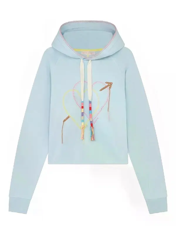 Mira Mikati Heart-arrow Embroidered Hoodie