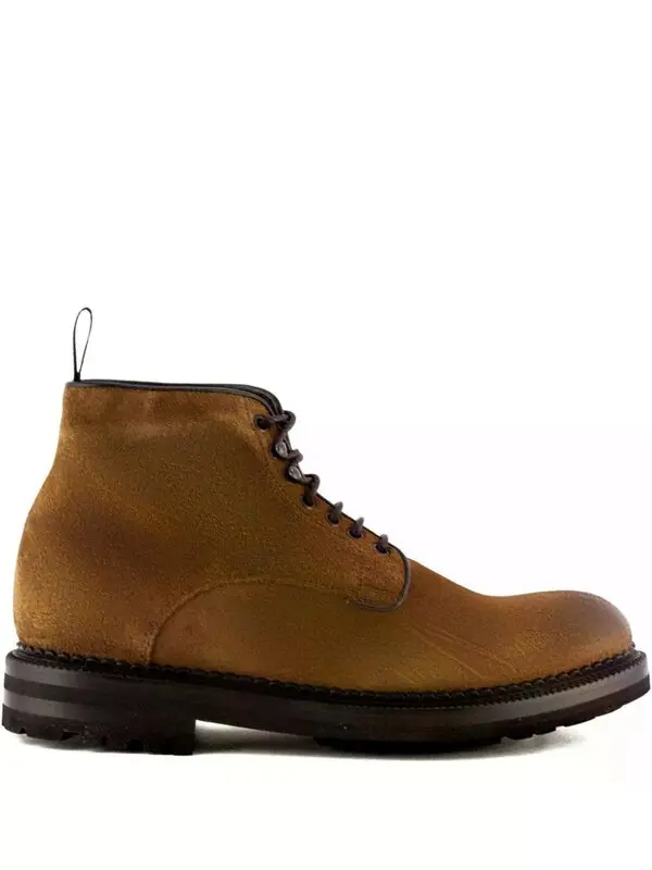 GREEN GEORGE Lace-up Round-toe Boots