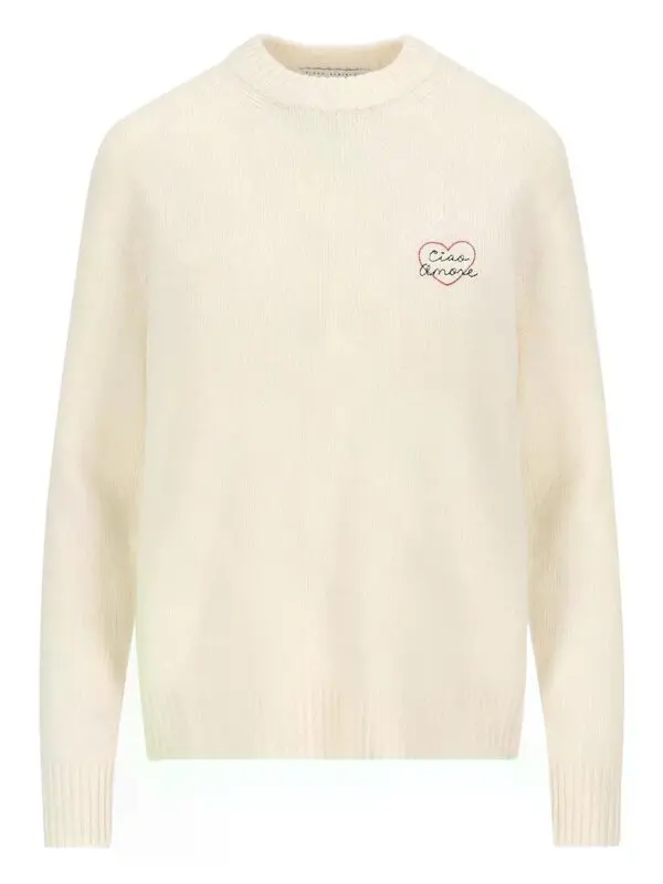 Giada Benincasa Ciao Amore Cashmere Sweater - Neutrals