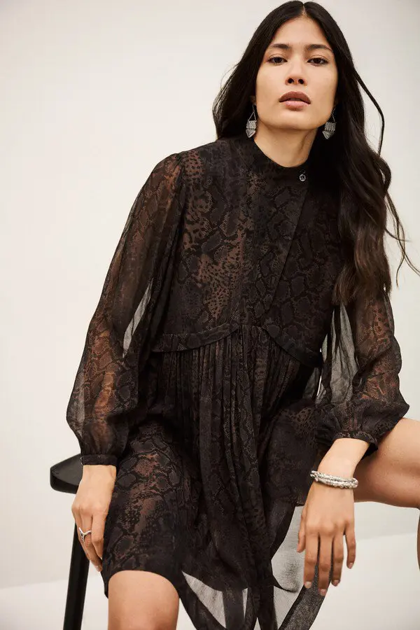 Ba&sh Simba Printed Dress - Brown