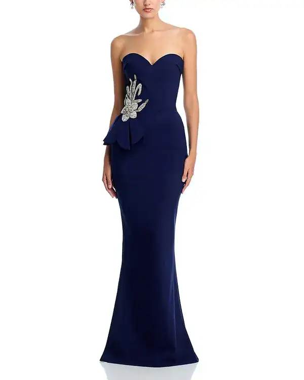 Buy Chiara Boni La Petite Robe Grenawa Gown - Blu Notte At 30% Off |  Editorialist