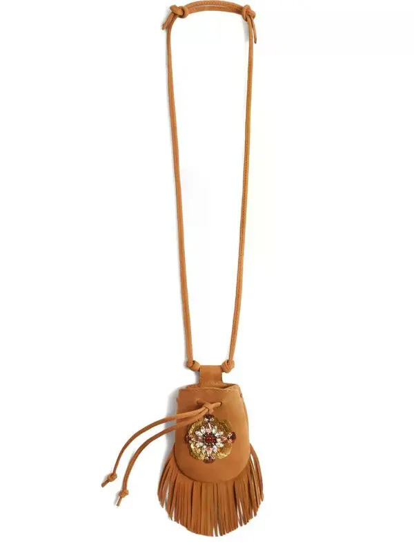 La DoubleJ Fringed Embellished Cross Body Bag
