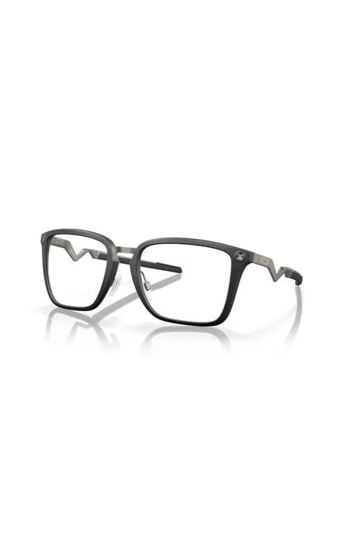 Oakley 56mm Rectangle Full Rim Eyeglasses - Black