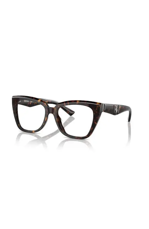 FERRARI 54mm Square Optical Glasses - Tortoise