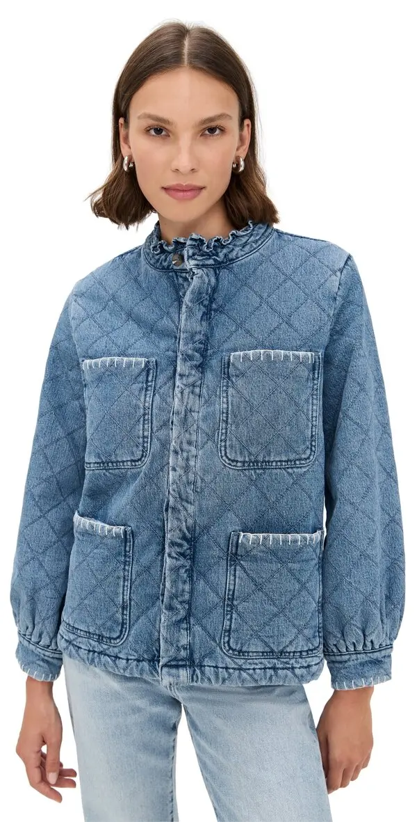 SEVENTY + MOCHI Quilted Denim Jacket