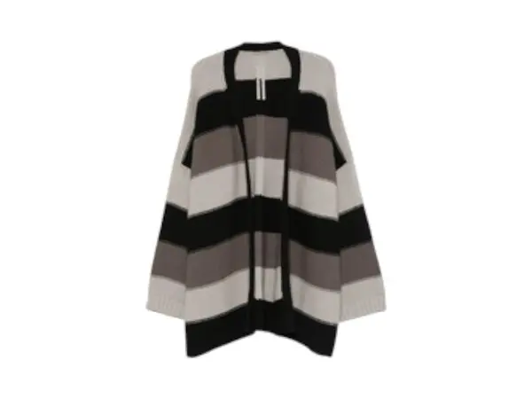 Rick Owens Pitti Cardigan - Black/pearl/dust