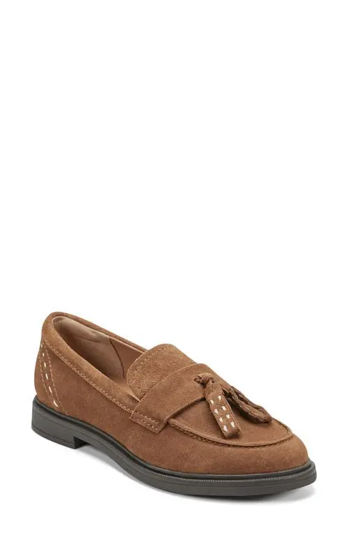 EARTH® Tassel Leather Loafer - Medium Brown