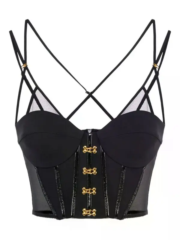 Elisabetta Franchi Corset-detail Tank Top