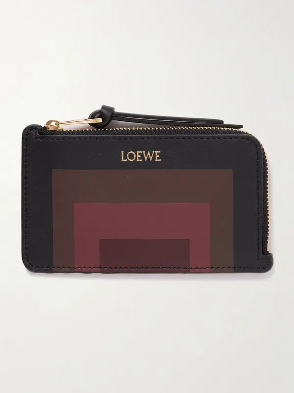 Loewe Josef Albers Printed Leather Cardholder