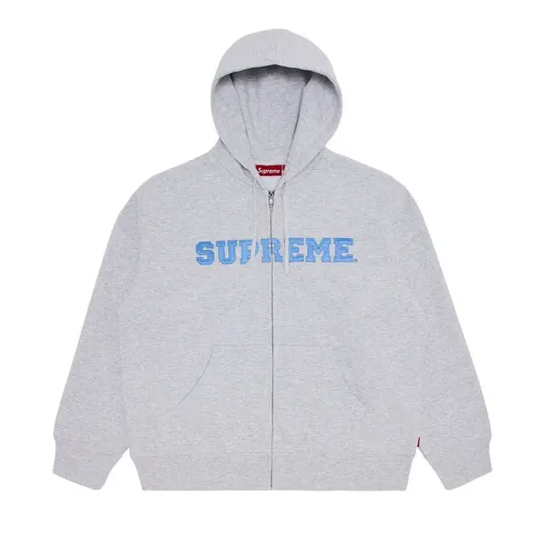 Supreme Collegiate Appliqué Zip Up Hooded Sweatshirt