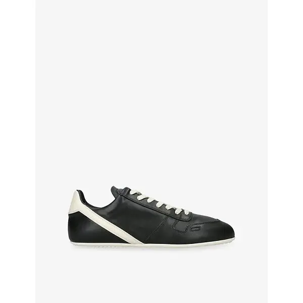 Rick Owens Minimal Leather Trainers - Blk/white