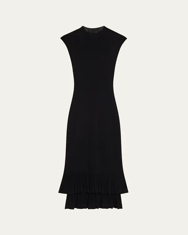 A.L.C. Kennedy Plisse Midi Dress