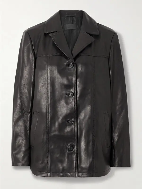 NILI LOTAN Brett Leather Jacket
