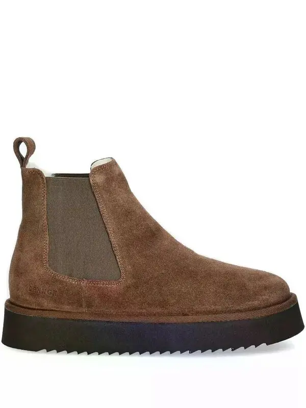 SUMMERY COPENHAGEN Elastic-panel Suede Chelsea Boots