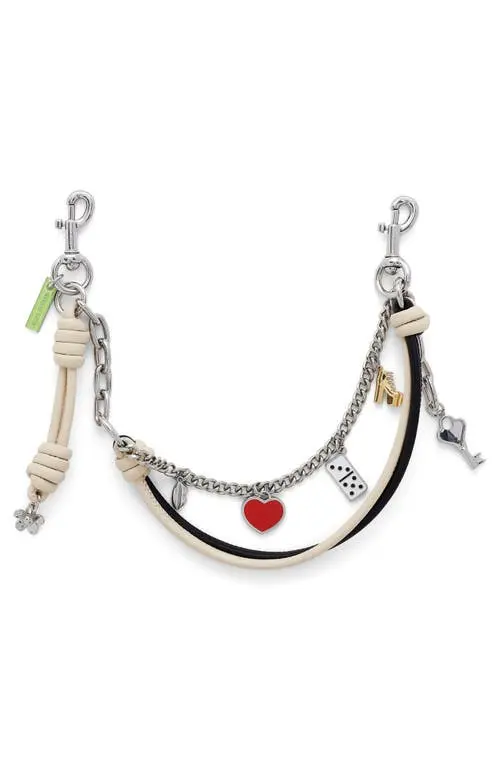 Marc Jacobs The Mini Icon Chain Bag Charm - Black/cloud White