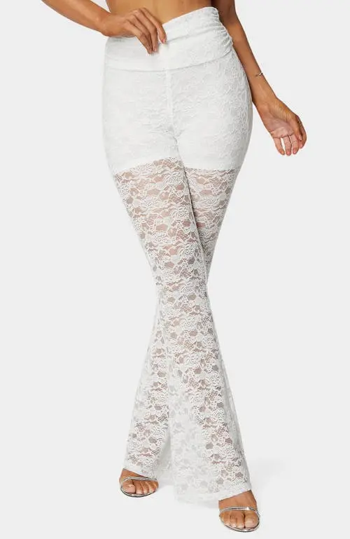 Bebe Flared Lace Pant
