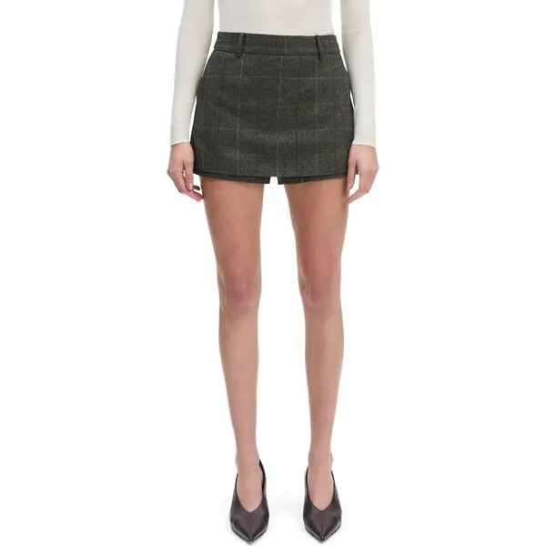 FAVORITE DAUGHTER The Spencer Skort - Mocha Plaid