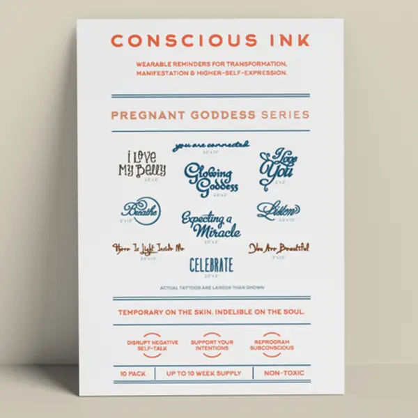 CONSCIOUS INK Pregnant Goddess Variety 10-pack