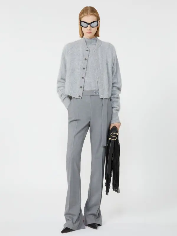 Max Mara Cigarette Trousers - Medium Grey