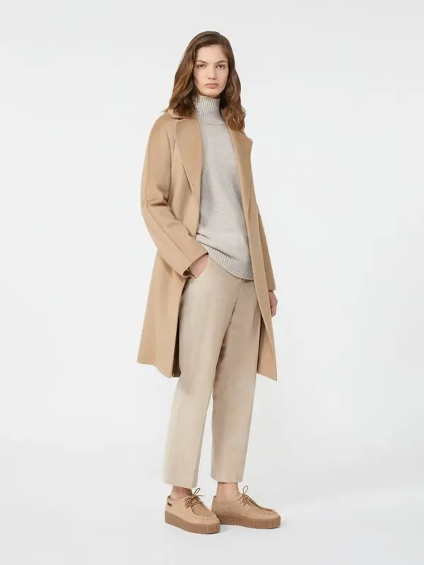 Max Mara Wool Knit Turtleneck Jumper - Sand