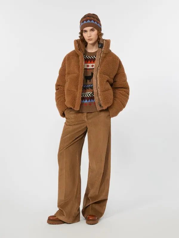Max Mara Wool And Alpaca Jacquard Jumper - Camel