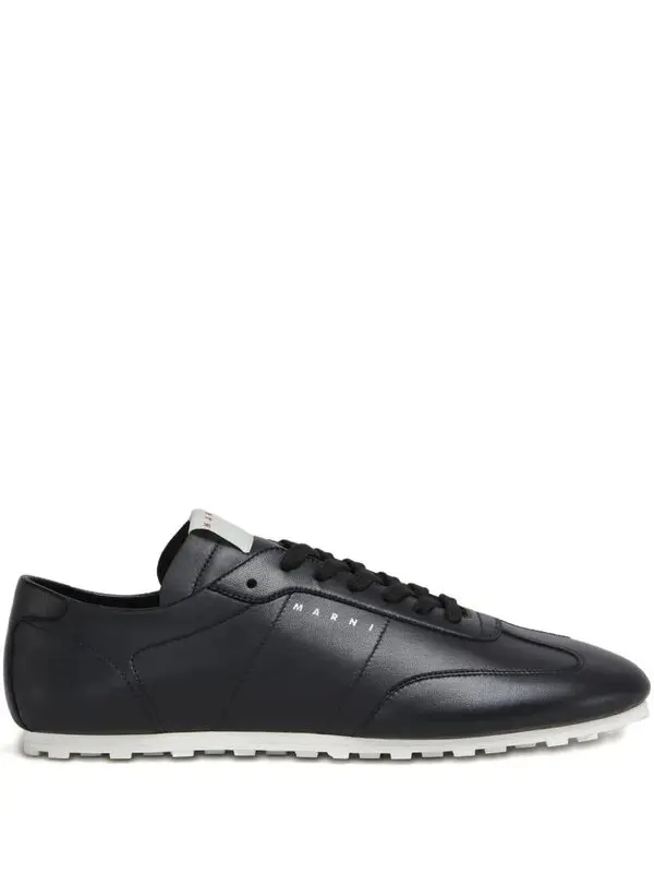 Marni Leather Sneakers - Black