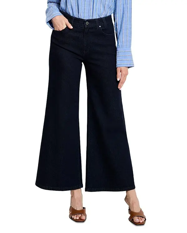 NIC+ZOE High Rise Ankle Flare Leg Jeans - Night