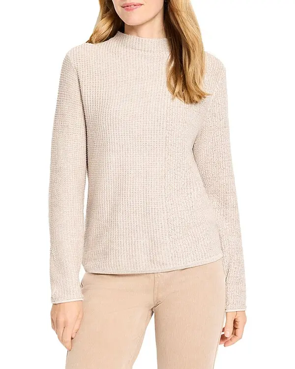 NIC+ZOE Pixel Knit Pullover Sweater - Neutral Multi