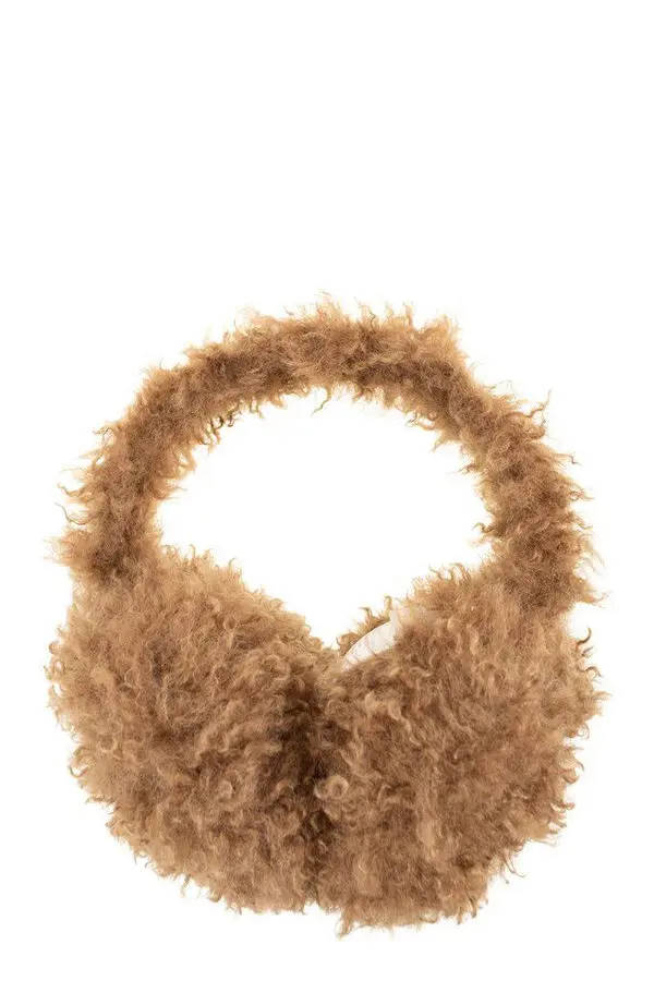 Moncler Teddy Fleece Earmuffs - Brown