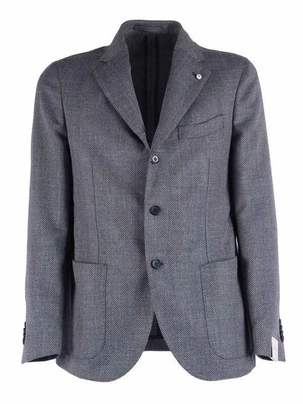 L.B.M. 1911 Single-breasted Jacket - Gray