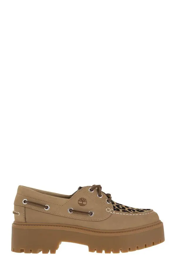 Timberland Stone Street Boat Shoe With Platform - Beige