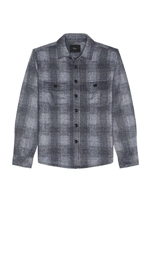 Rails Alder Long Sleeve Shirt In Grey - Dusk Eclipse