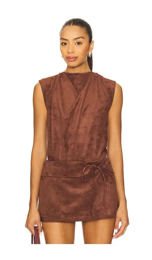 Amanda Uprichard Freya Suede Top