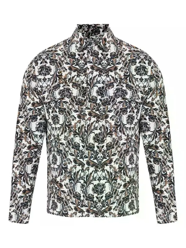 OSKLEN Reversible Rose-jacquard Overshirt