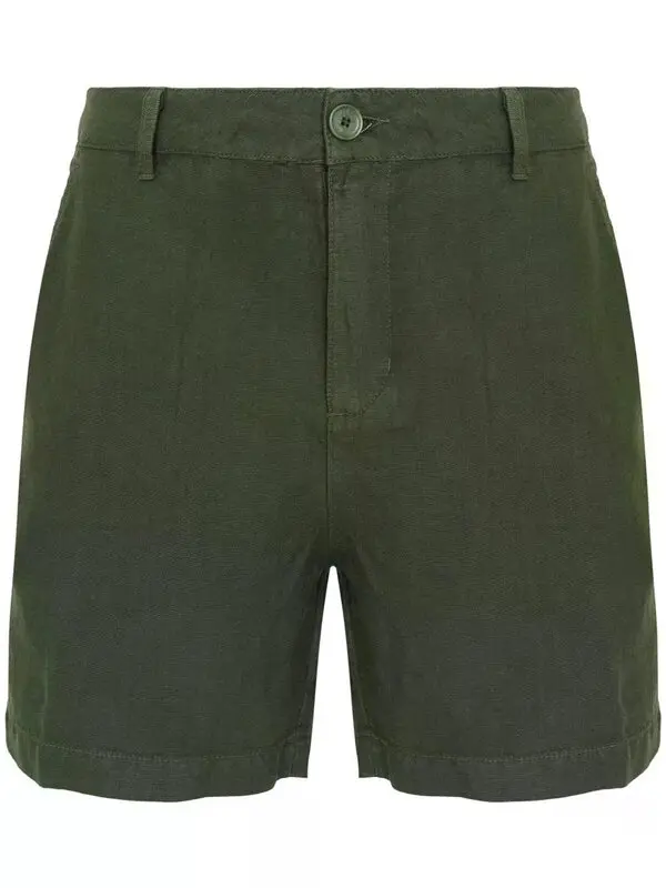 OSKLEN Linen Above-knee Shorts - Green