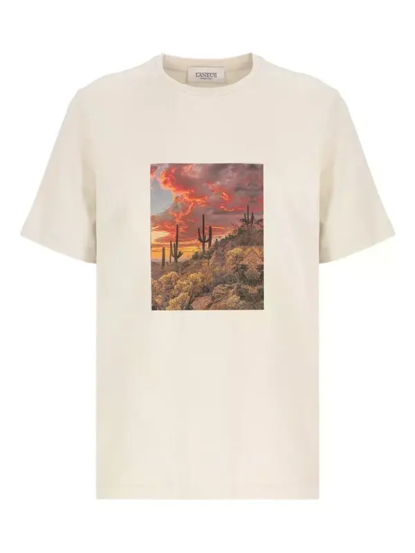 LANEUS Graphic-print T-shirt