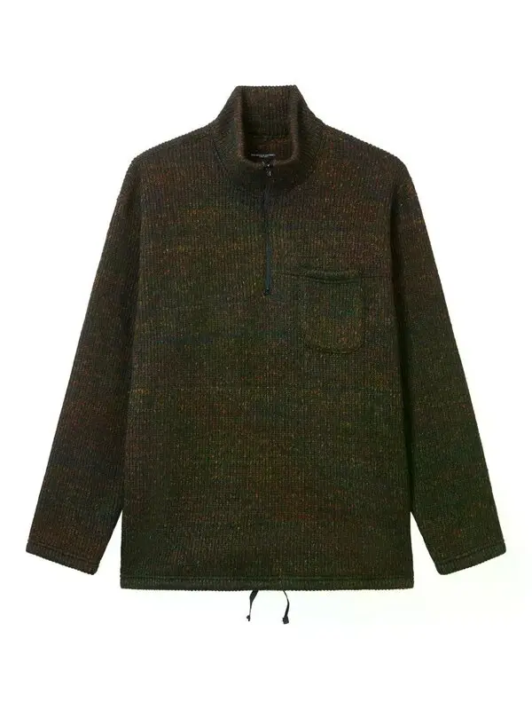 Engineered Garments Half-zip Ribbed Sweater