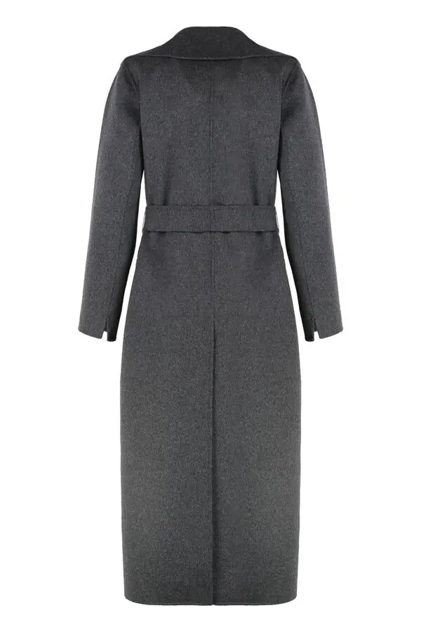 Max Mara Poldo Virgin Wool Coat - Grey
