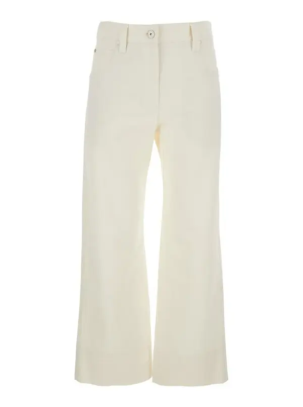 Brunello Cucinelli Trousers With Jewel Detail