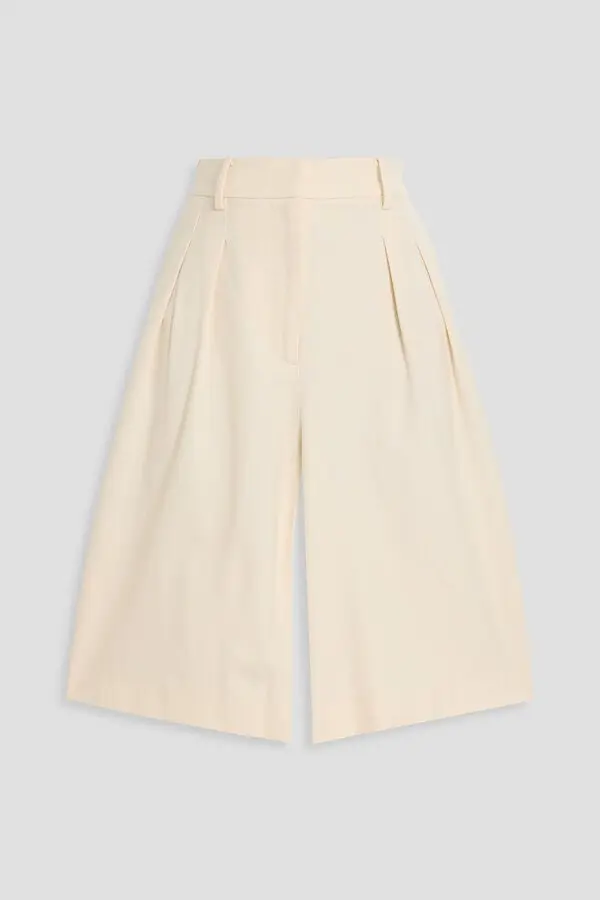 Maje Pleated Woven Shorts