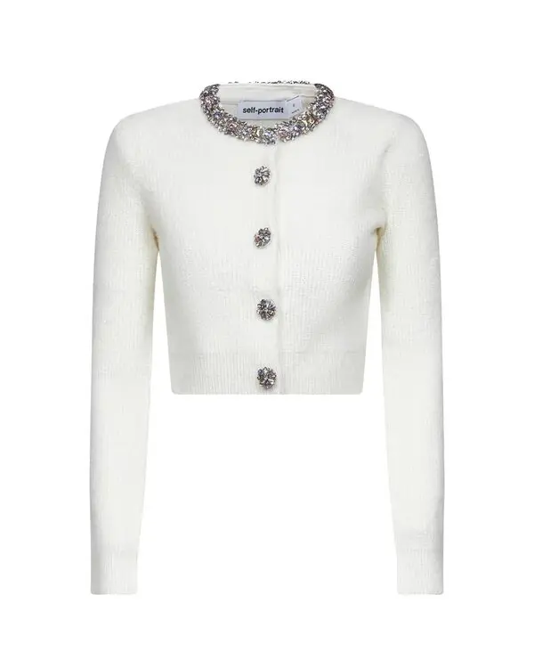 SELF-PORTRAIT Cardigan - Beige