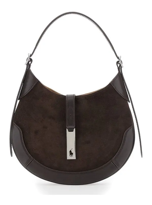 Ralph Lauren Shoulder Bag With Embossed Pony
