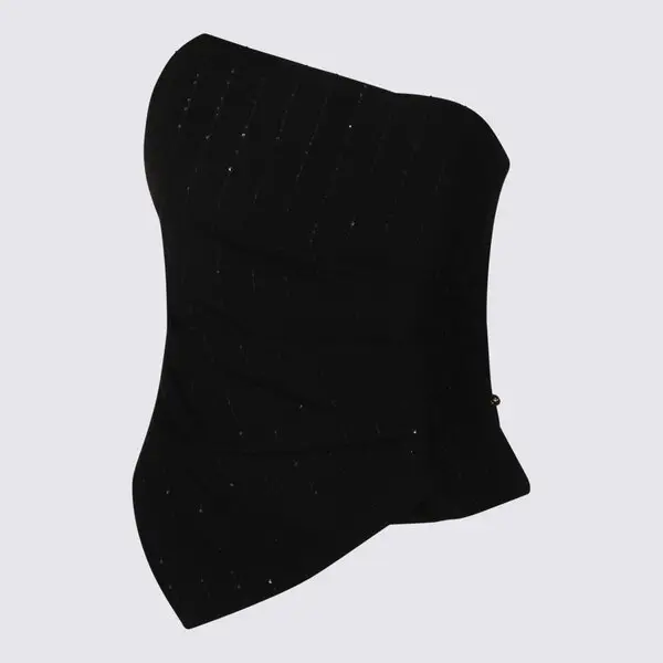 NISSA Sleeveless Top With Irregular Hem