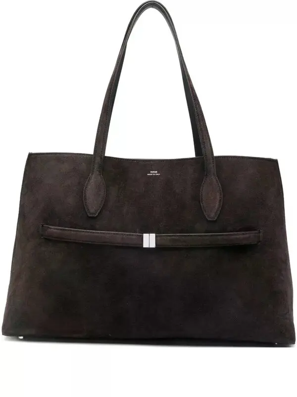 TOTÊME Suede Lounge Tote Bag - Brown
