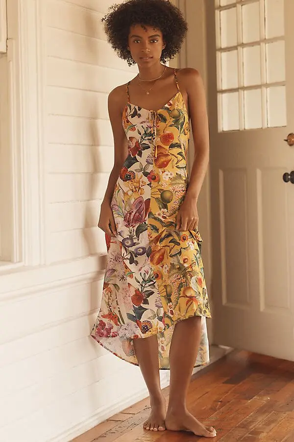 LYREBIRD Burcu Korkmazyurek X Silky Slip Midi Dress