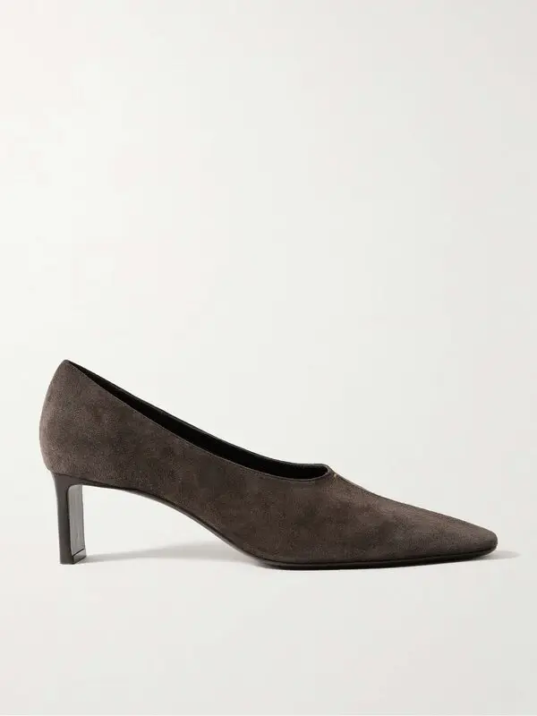 Khaite Cecilia Suede Pumps - Brown